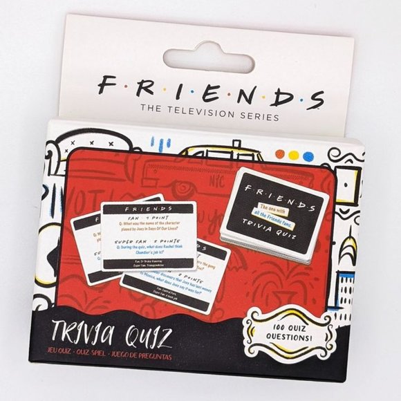 Games | Friends Tv Show Trivia Quiz Card Game With 10 Questions | Poshmark